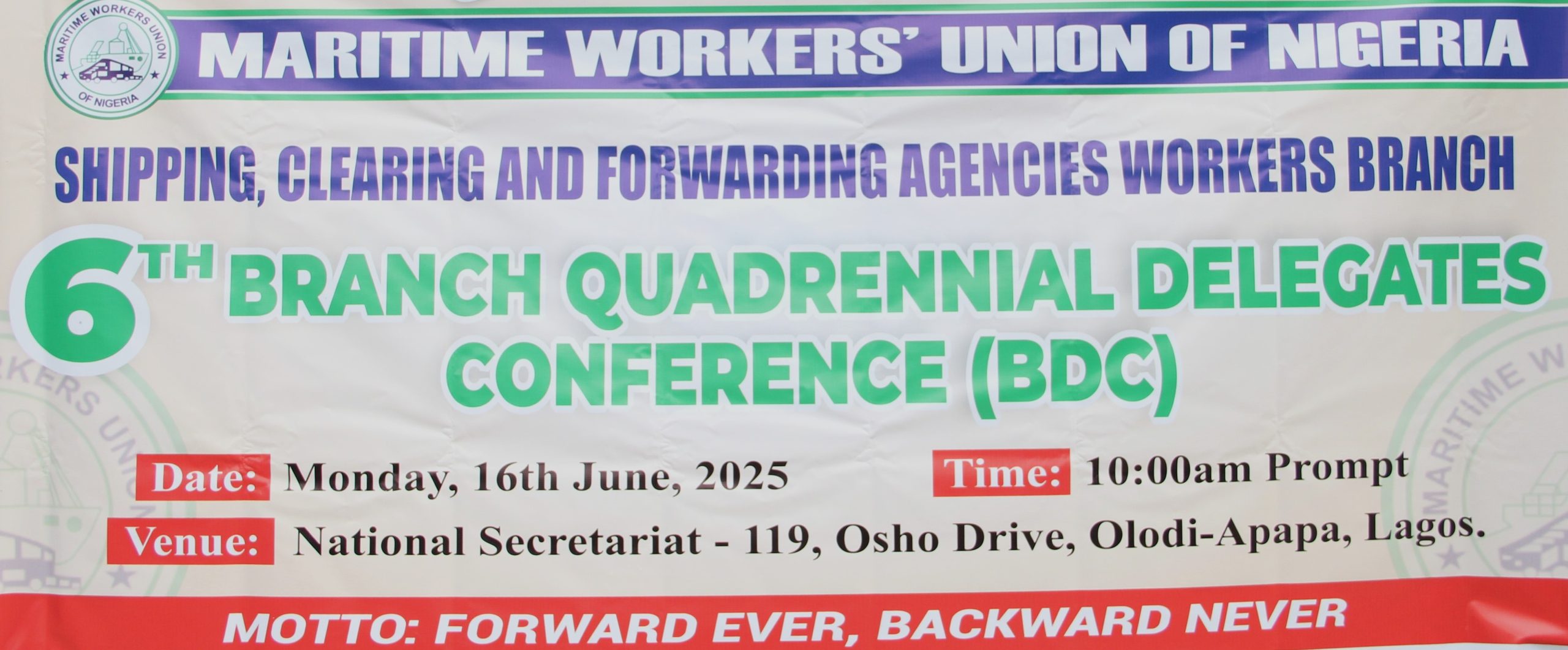 Shipping Branch Of MWUN Elects New President - Mwun